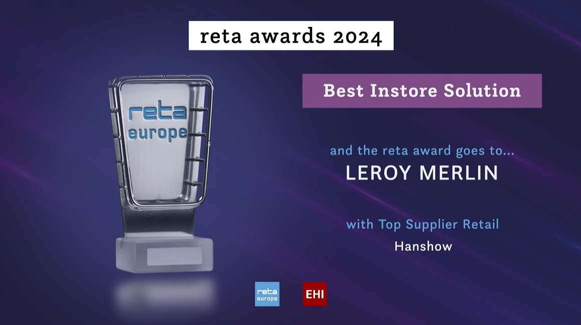 Hanshow and Leroy Merlin Triumph with RETA Award 2024 for Best In-store ...